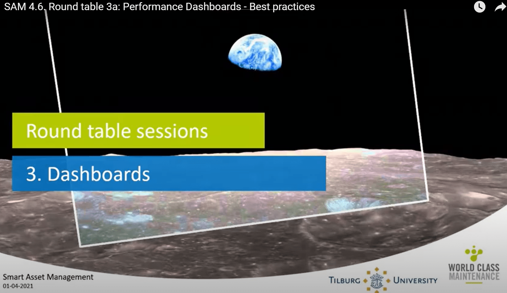 SAM videocolleges en rondetafels Performance Dashboards - World Class ...